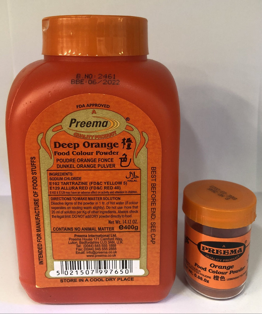 Preema Orange Food Colour – Trupti Enterprises Inc